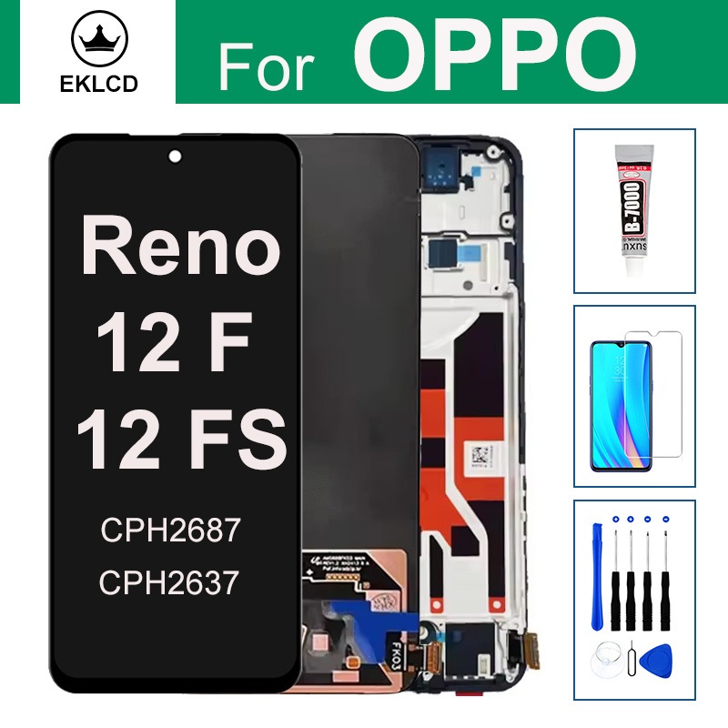 LCD For OPPO Reno12 Reno 12 F FS 12F 4G 5G Display CPH2637 CPH2687 ...