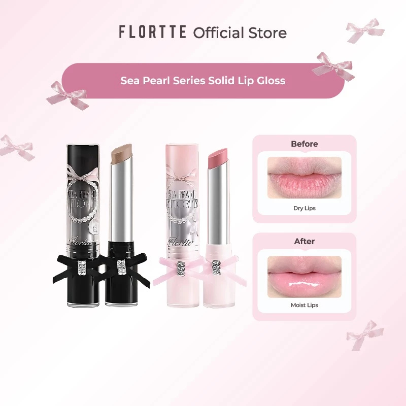 FLORTTE Glass Sea Series Water Glow Lipstick Moisturizing Juicy Solid Lip Gloss | Shopee Philippines