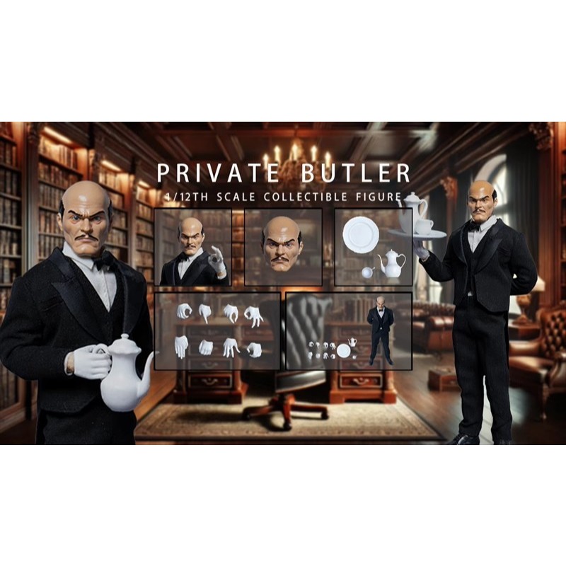 Joy Man Toys 1/12 JM011 Private Butler Action Figure Model | Shopee ...