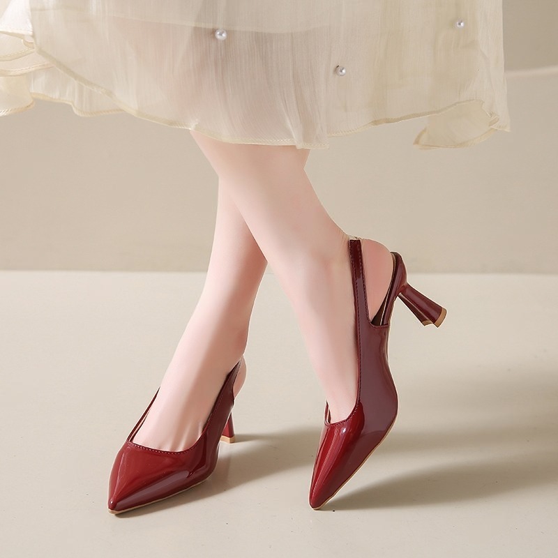 FX Fashion pointed Heels sandals for women with 2 inches heel | Shopee ...