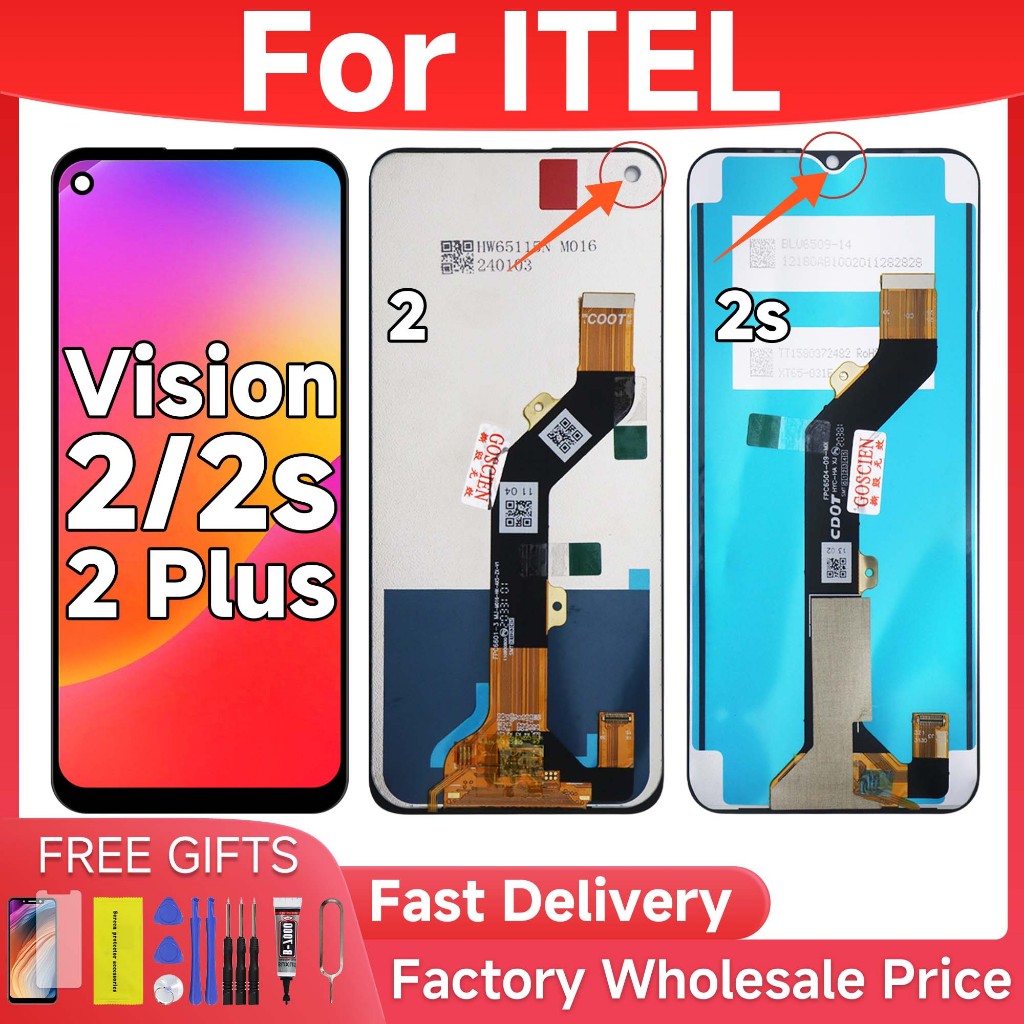 OEM LCD For Itel Vision 2 2S 2 Plus P651L P681L LCD Display Touch ...