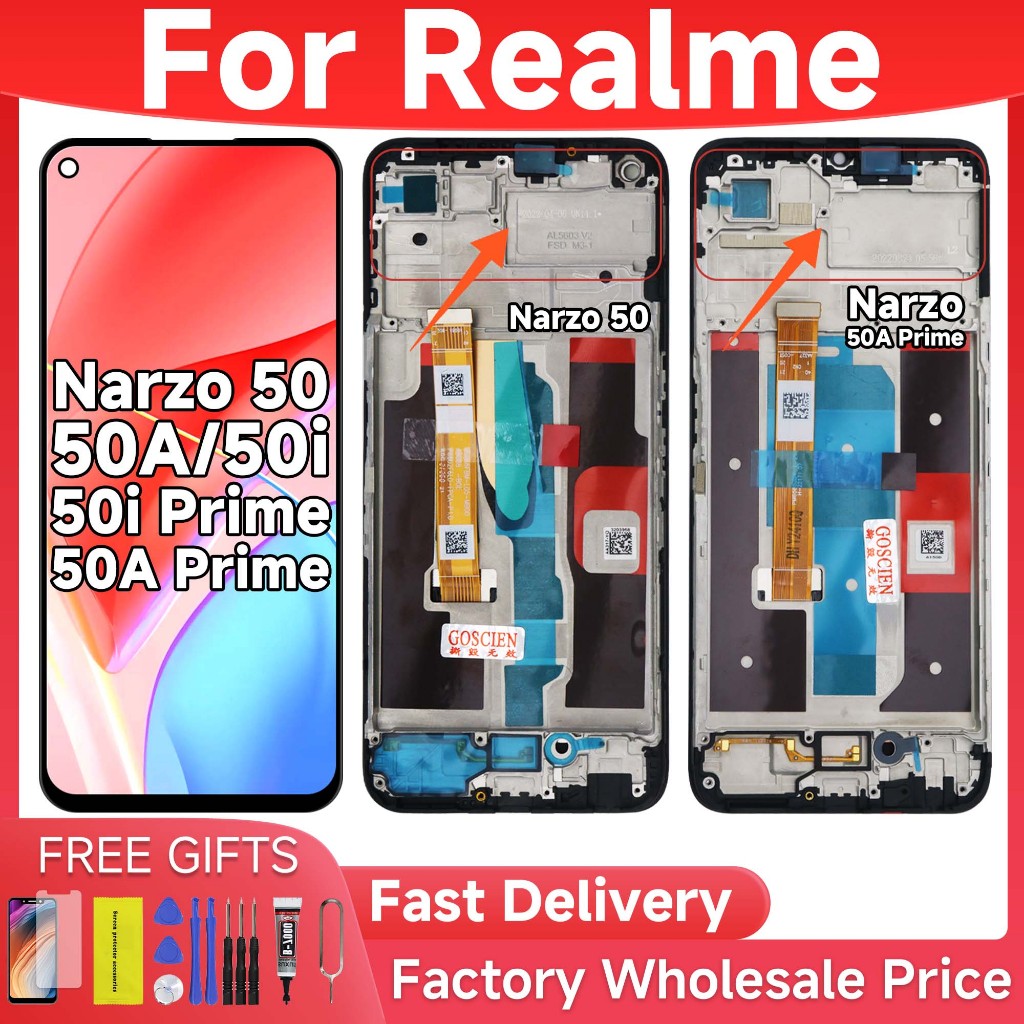 OEM LCD For OPPO Realme Narzo 50 Narzo 50A Narzo 50i Prime Narzo 50A Prime Display Touch Screen ...