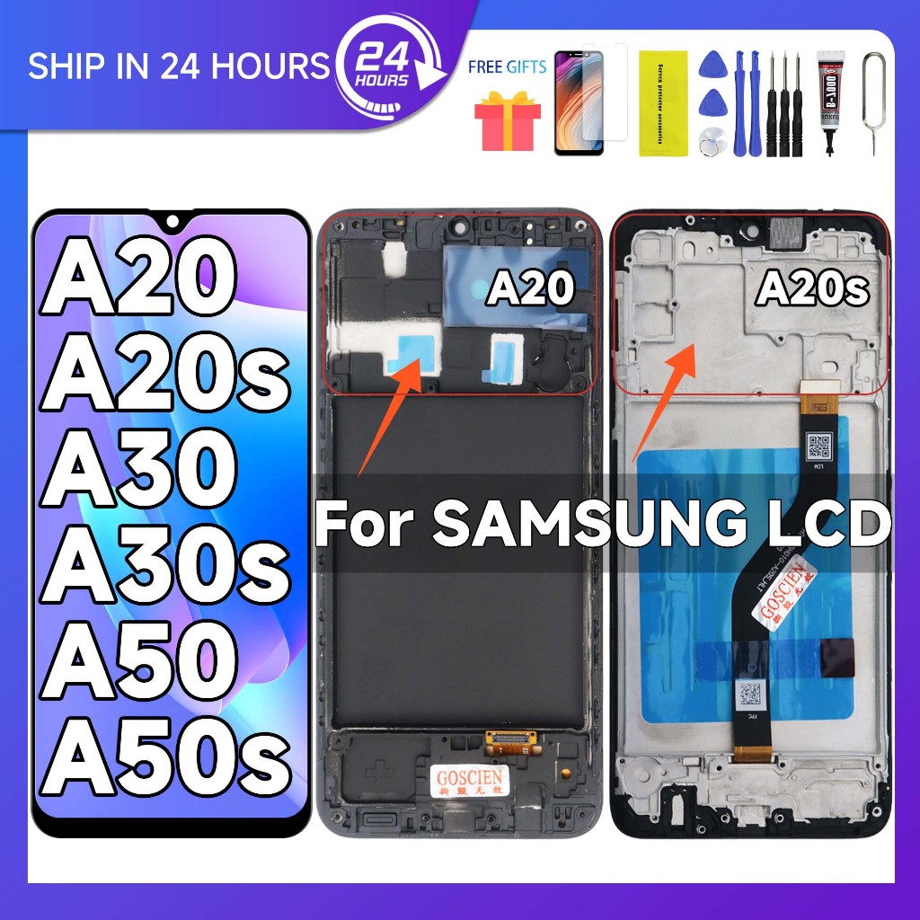 Samsung Galaxy A20 A20S A30 A30S A50S LCD Display Touchscreen Assembly ...