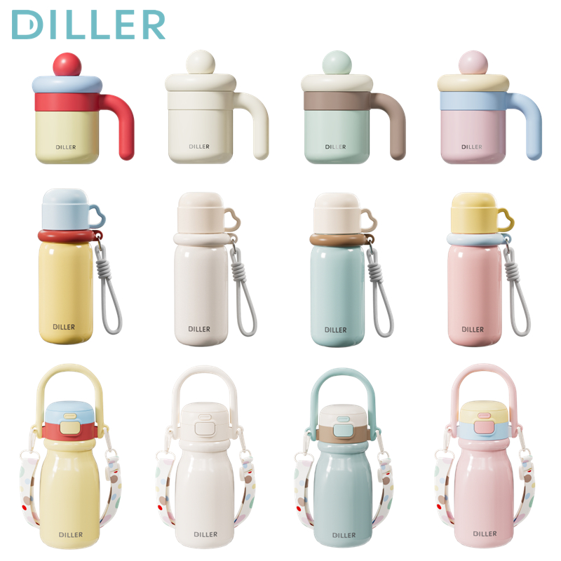 Diller Ace Bottle Thermos (480/500/520ml) - 316 Stainless Steel, Temperature Retention ...