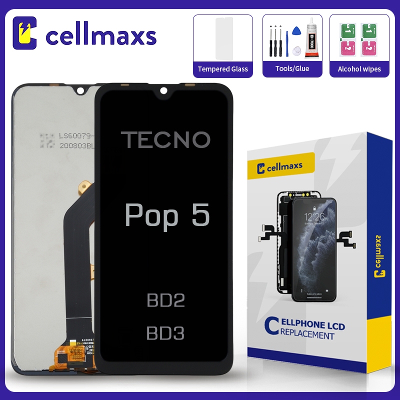 For TECNO Pop 5 BD2 BD3 LCD Touch Screen Replacement With Frame ...