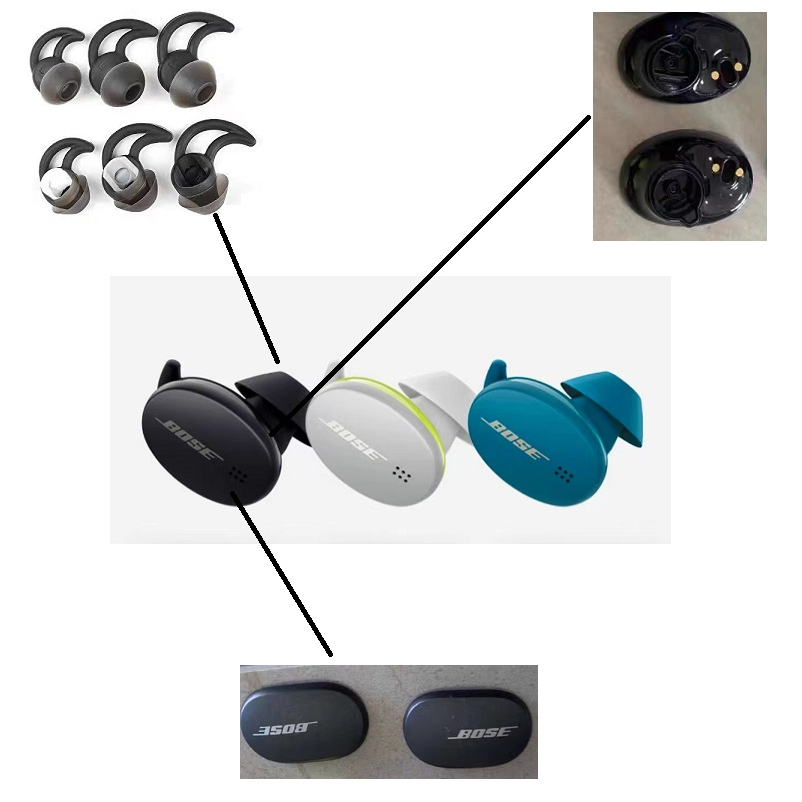 Repair Spare Parts-Middle shell For Bose Sport Earbuds In-ear Bluetooth ...