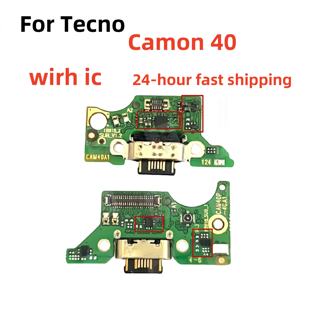 Tecno Camon 40 USB charging port board tail board | Shopee Philippines