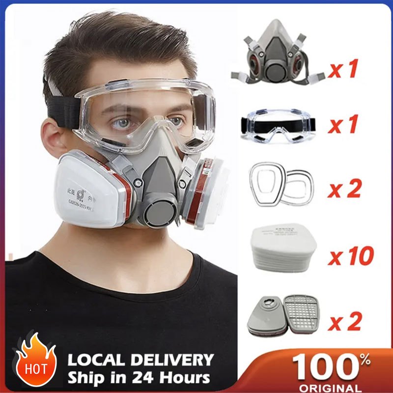 【Reusable Respirator】28-piece set gas mask 6200 full face gas mask ...