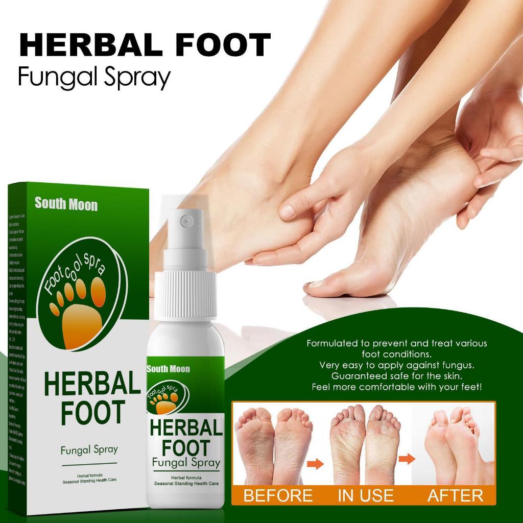 Herbal Anti-fungal Athlete Foot Spray Antibacterial Deodorant Powder ...