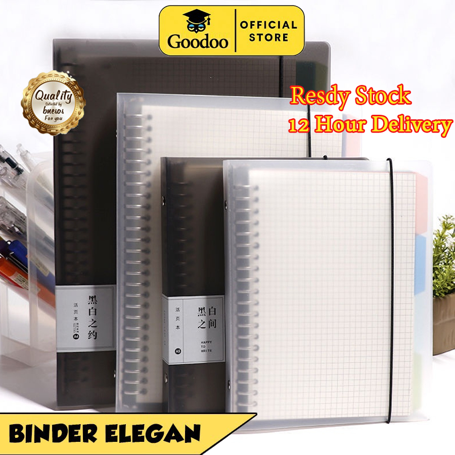 Binder Notebook A5/B5/A4 Loose Leaf Core Papers Refillable Coil Refill Cover Notepads 60sheets ...
