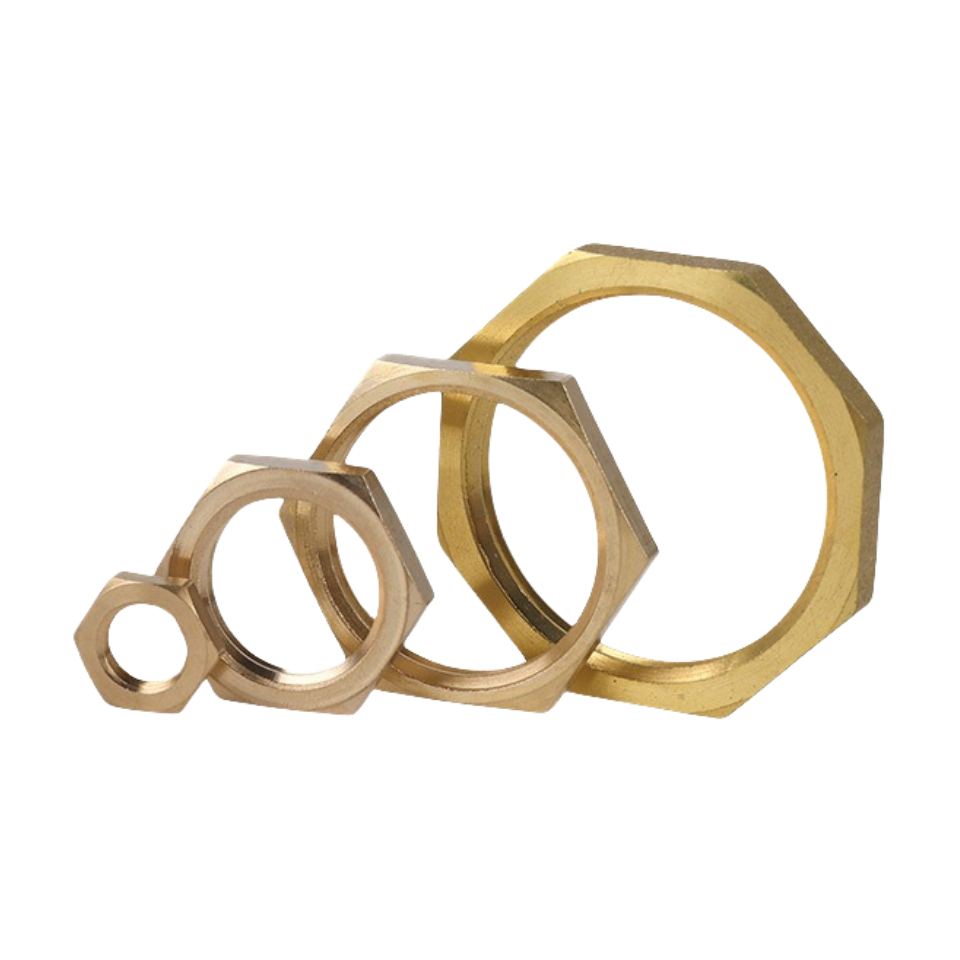 Full copper and cap lock nut fastening lock nut hexagonal small circle ...