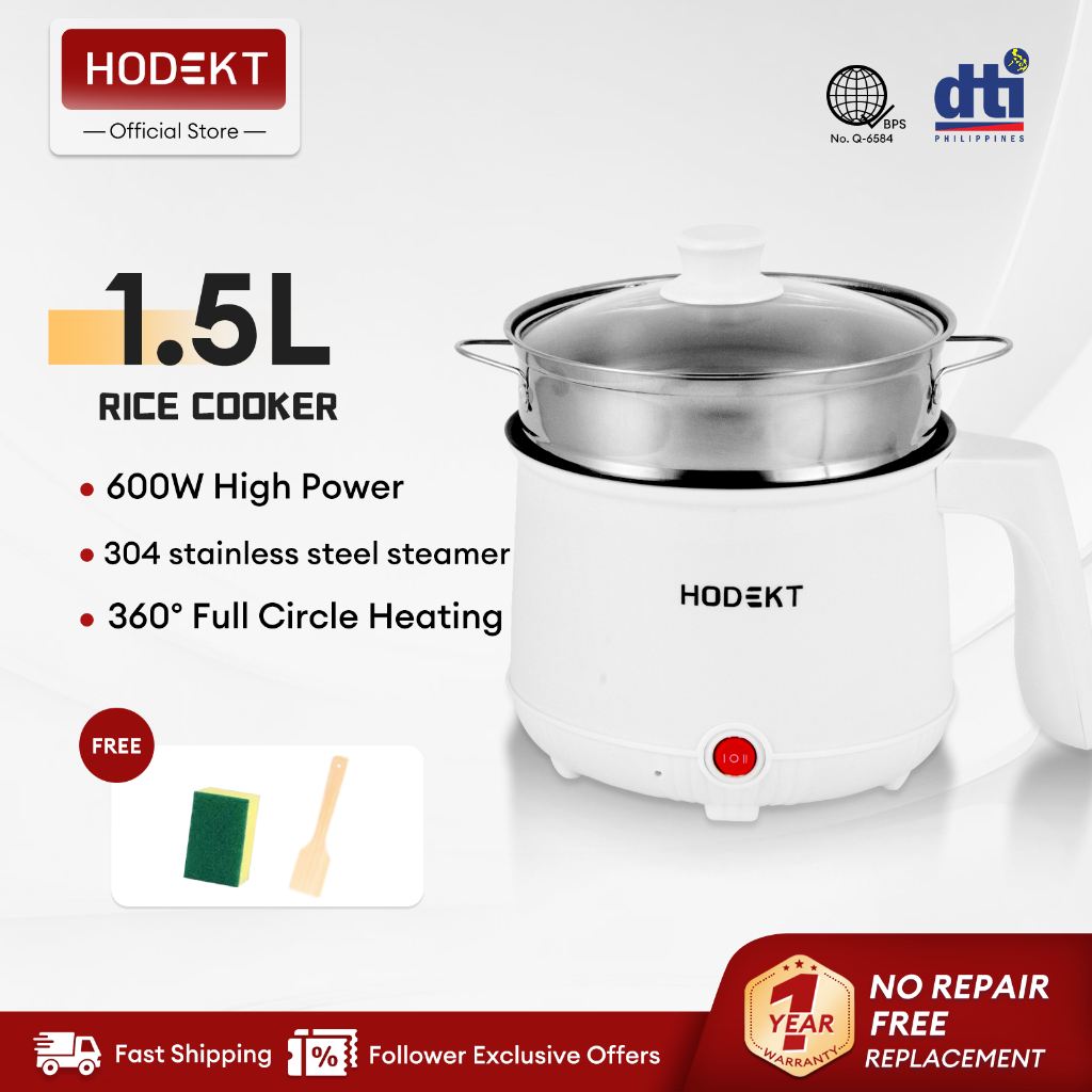 HODEKT Multi-Functional Electric Cooker Mini Rice Cooker Small Non ...