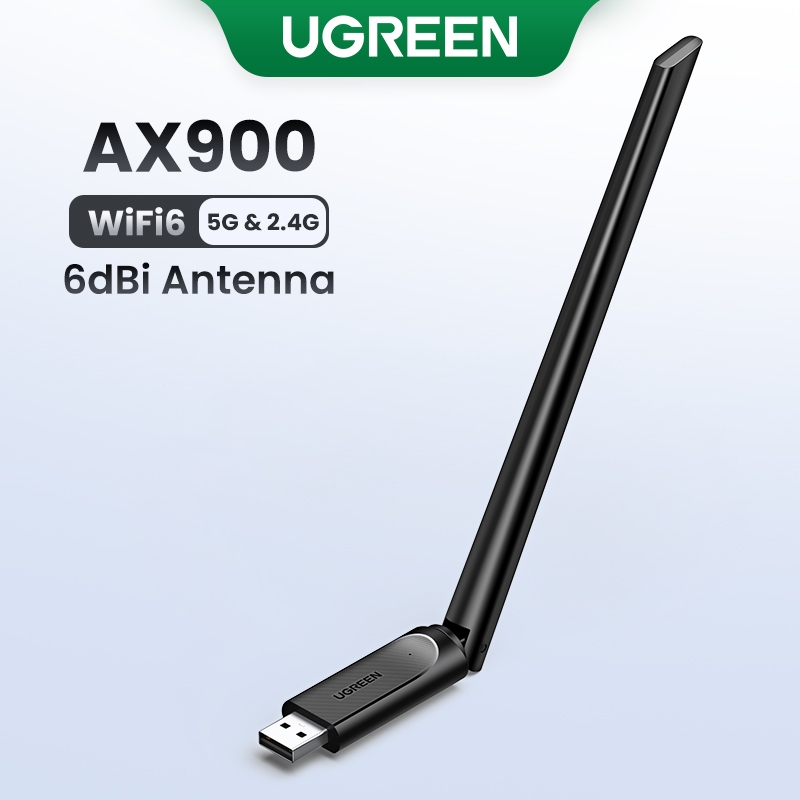 UGREEN WiFi6 Adapter 900Mbps 5Ghz&2.4GHz Dual-Band AX900 High Gain ...