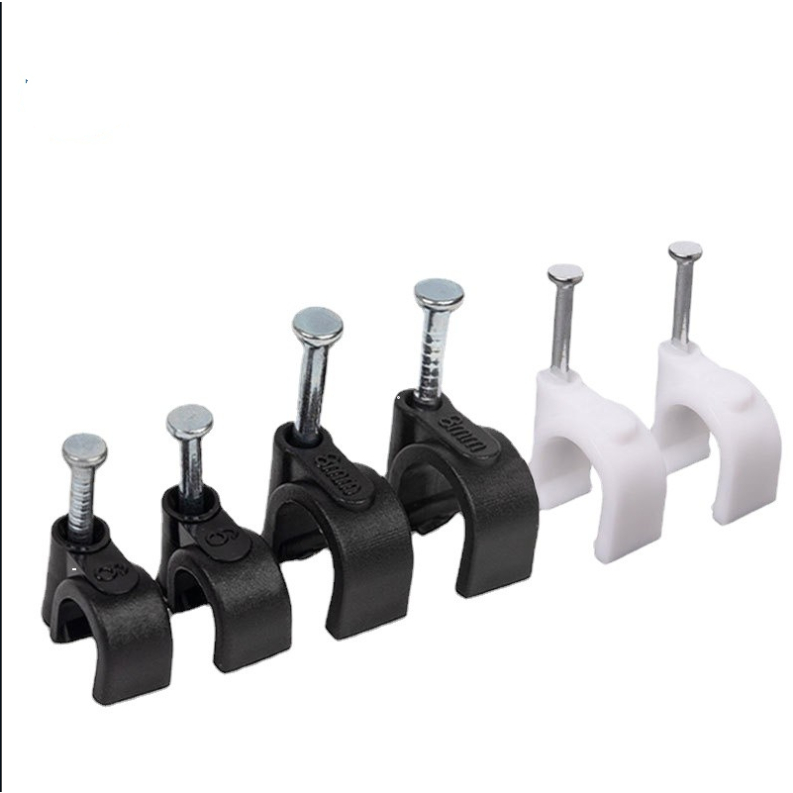100PCS PVC Round Cable Clip/Clamp 5mm/6mm/7mm/8mm/9mm/10mm/12mm/14mm ...