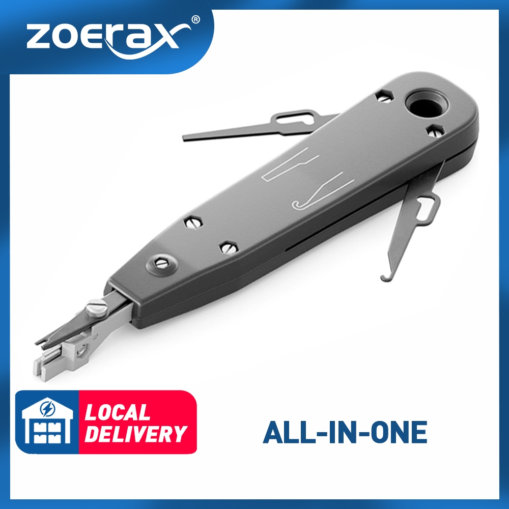 ZoeRax Punch Down Tool, Multifunction Krone Type IDC/Network Wire Cat5 ...