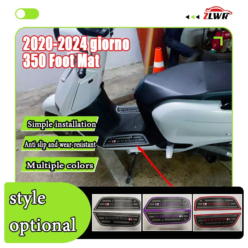 ZLWR Giorno motorcycle foot pads, pvc material anti-slip wear-resistant ...