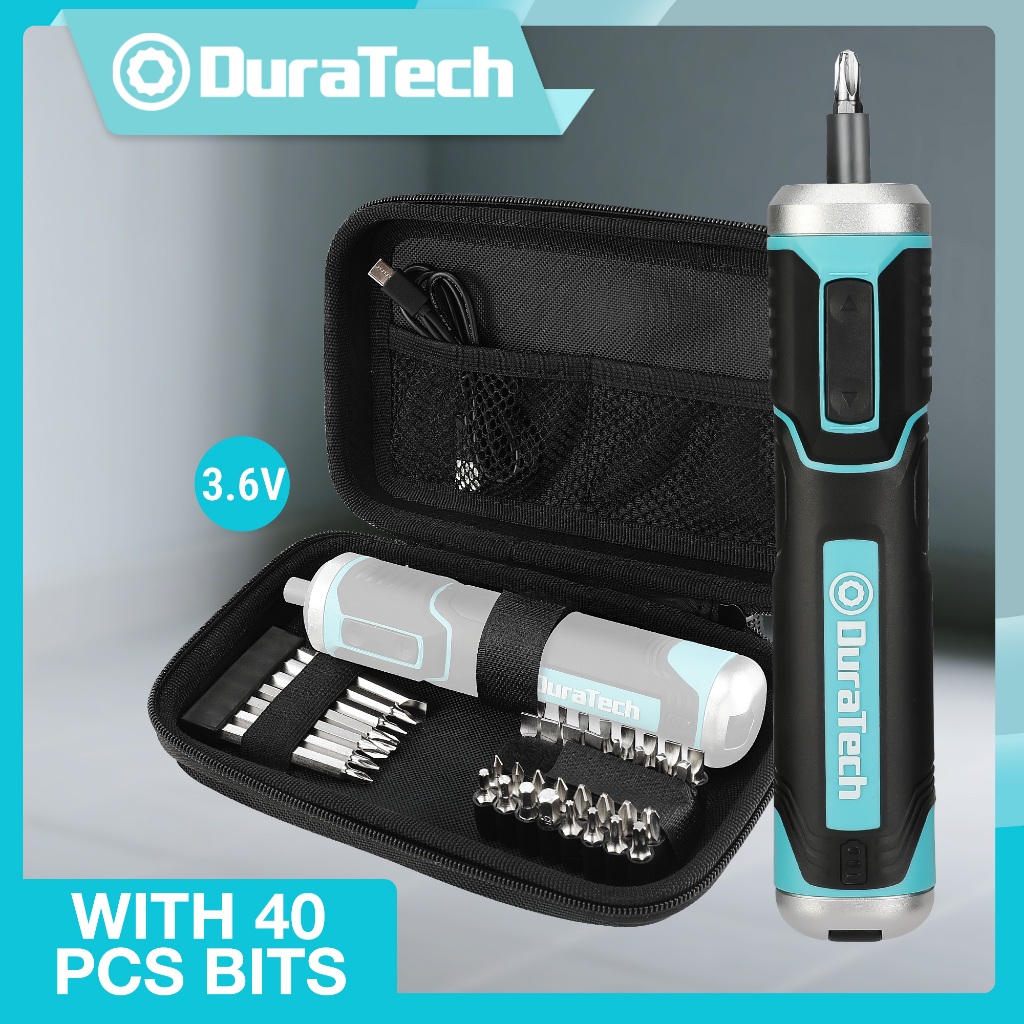 Workpro Duratech Electric Screwdriver Set 28 In 1 Cordless Repair Tools ...
