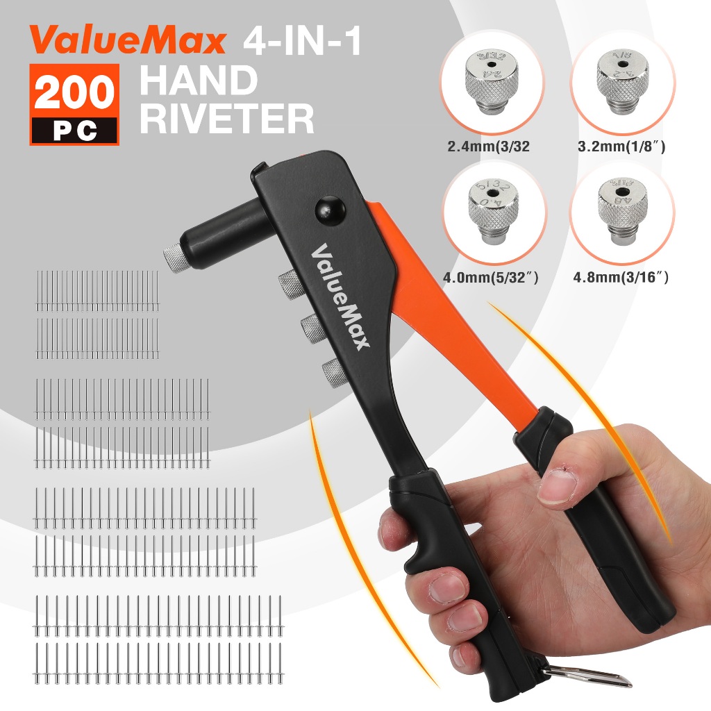 Valuemax 200 Hand Riveter pliers, nut, rivet, rivet pliers with manual ...