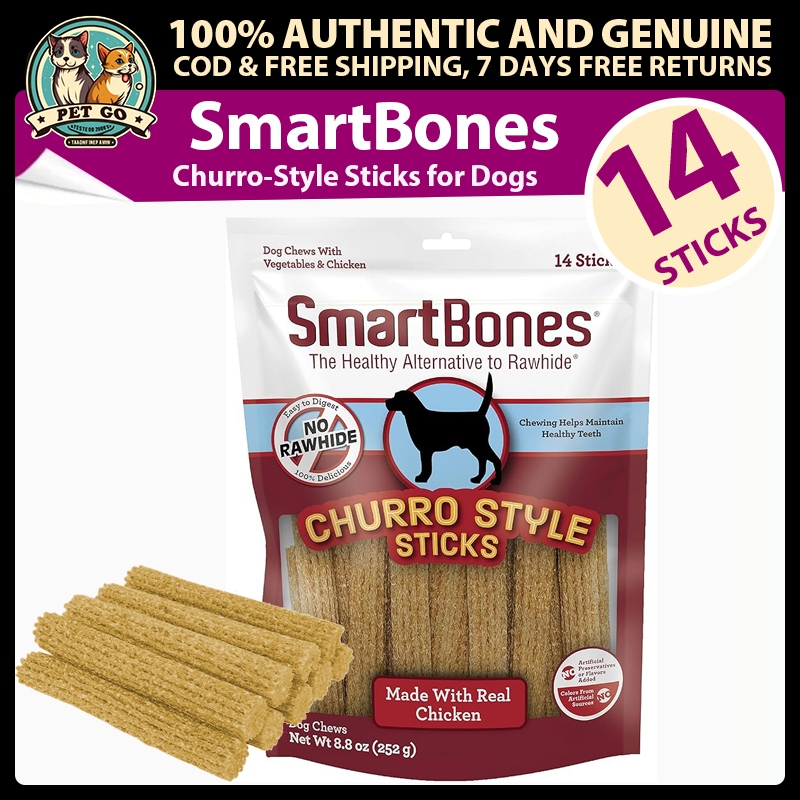 SmartBones Churro-Style Sticks Chicken Flavor Dog Treats, 14 count ...