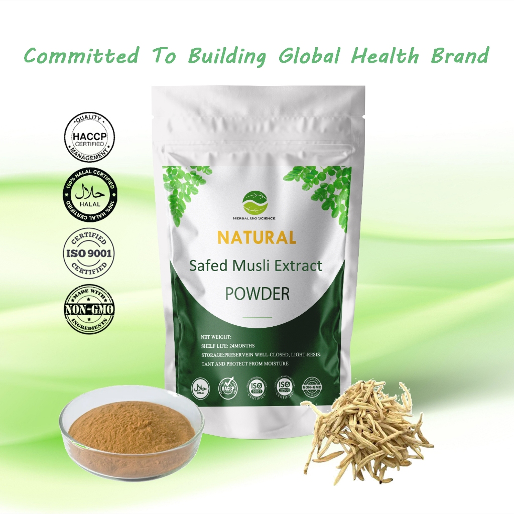 【Natural】Safed Musli Extract Powder/100g/1kg/Chlorophytum borivilianum Supplement/Improve sports ...