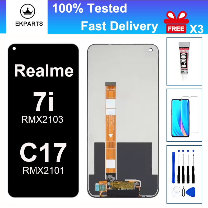 Top Quality For OPPO Realme 7i RMX2103 Realme C17 RMX2101 LCD Display ...