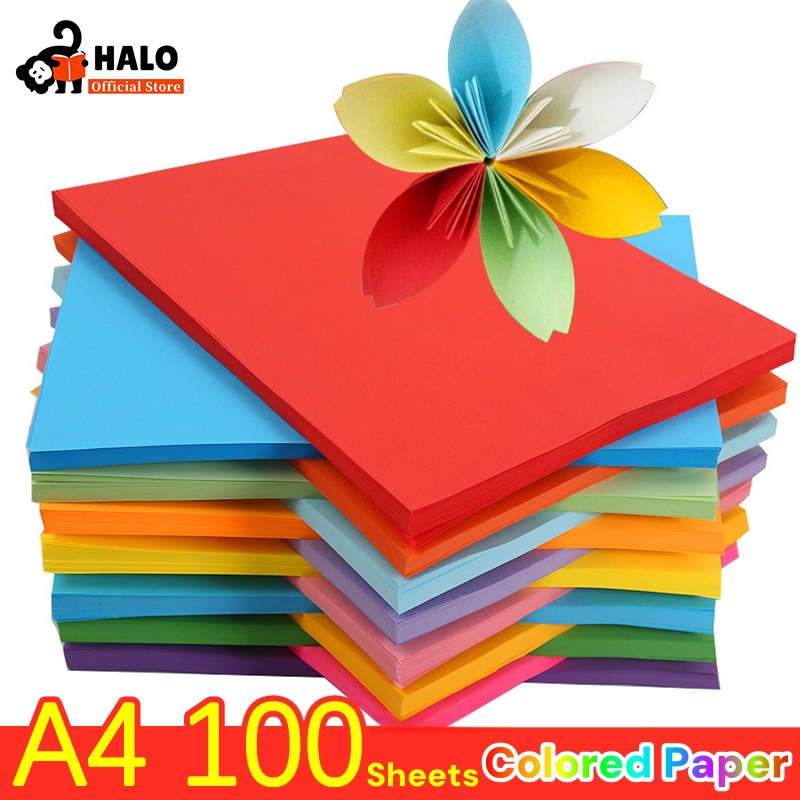 A4 color paper all color set 200 sheets with design long color paper ...