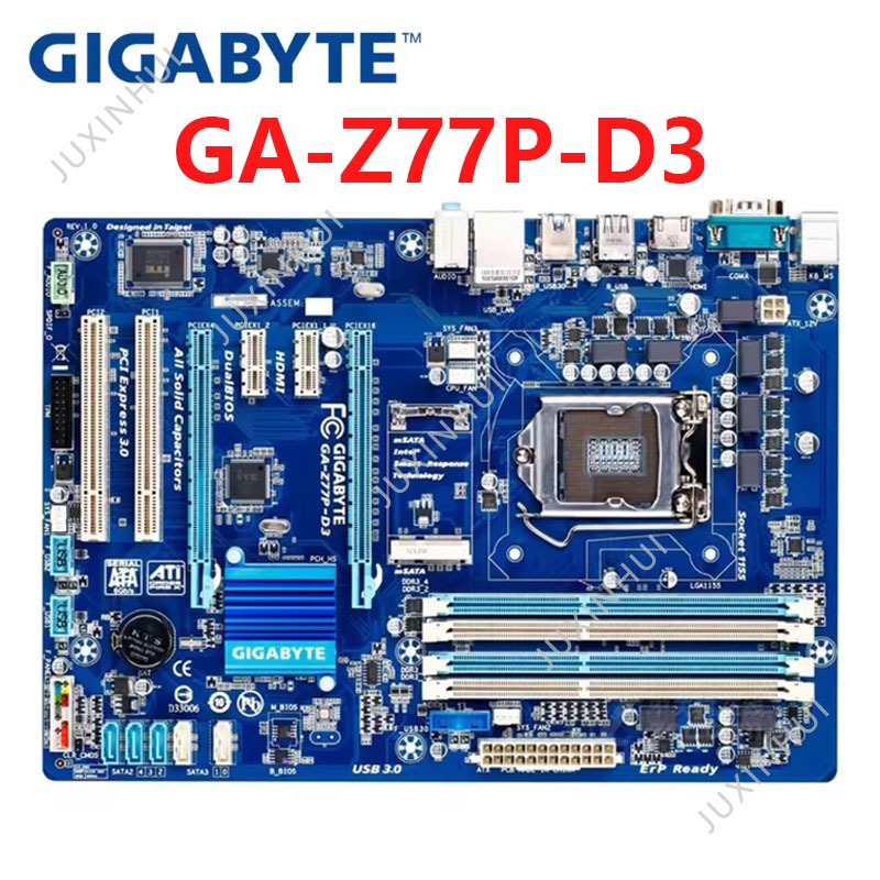 GIGABYTE GA-Z77M-D3H Desktop Motherboard Z77M Z77 Socket LGA 1155 DDR3 ...