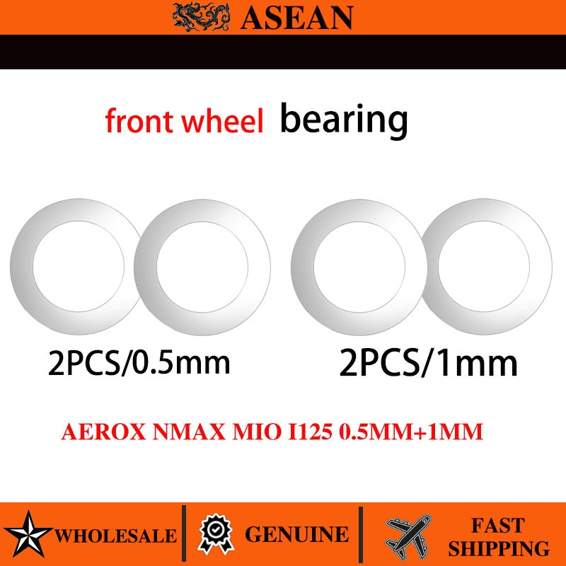 For Mio I 125/Aerox/Nmax Stainless Racing Pulley Washer 2pcs 0.5mm+1mm-ASEAN | Shopee Philippines
