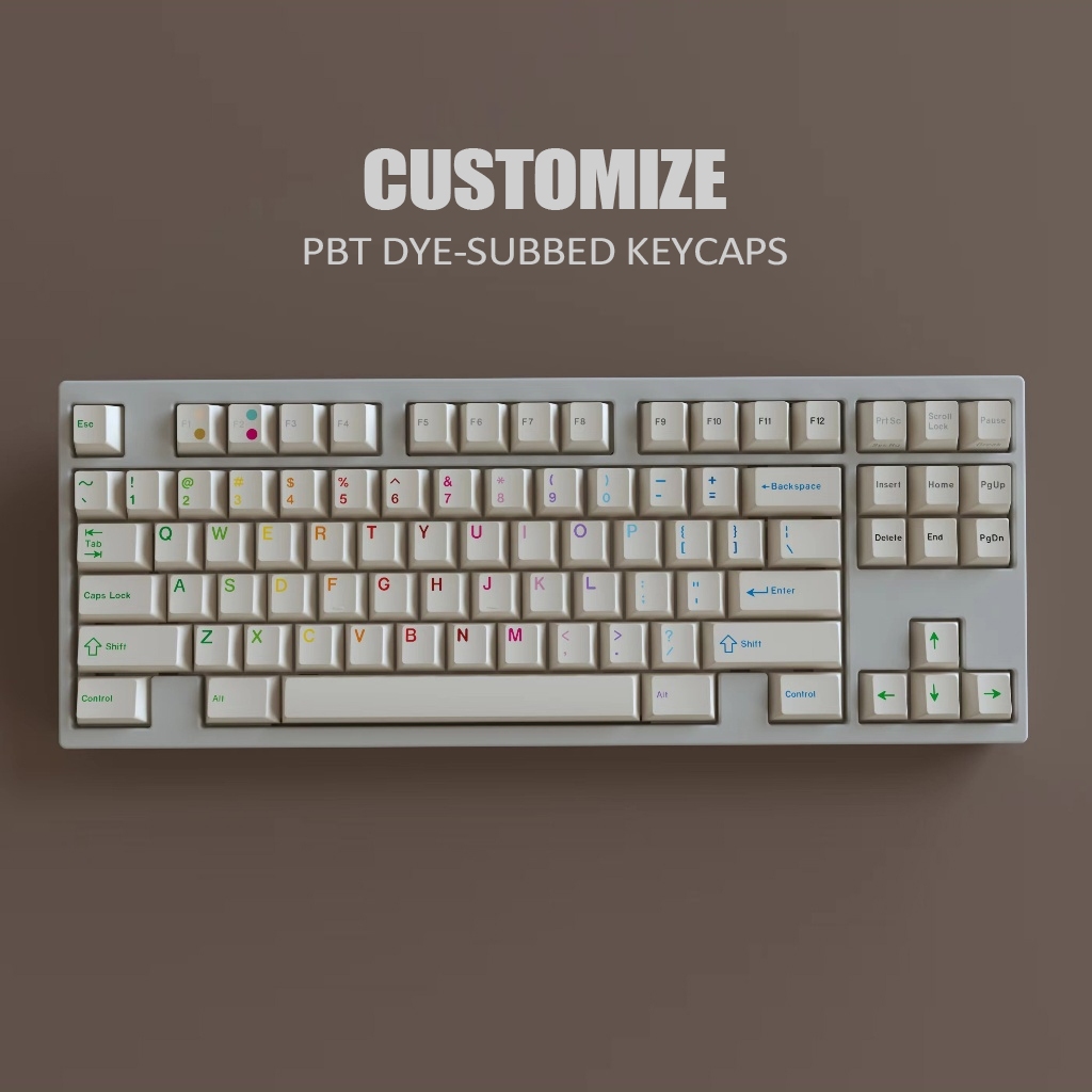 Keybox XMI Custom Keycaps Top Print 5B 2551 Arabic ASCII Baybayin Cadet ...