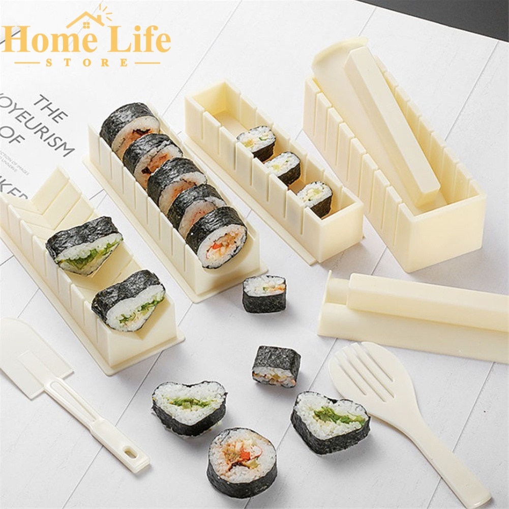 HL Kitchen Tool For Sushi Molder Making Molder Rice Ball Cake Roll Kit ...