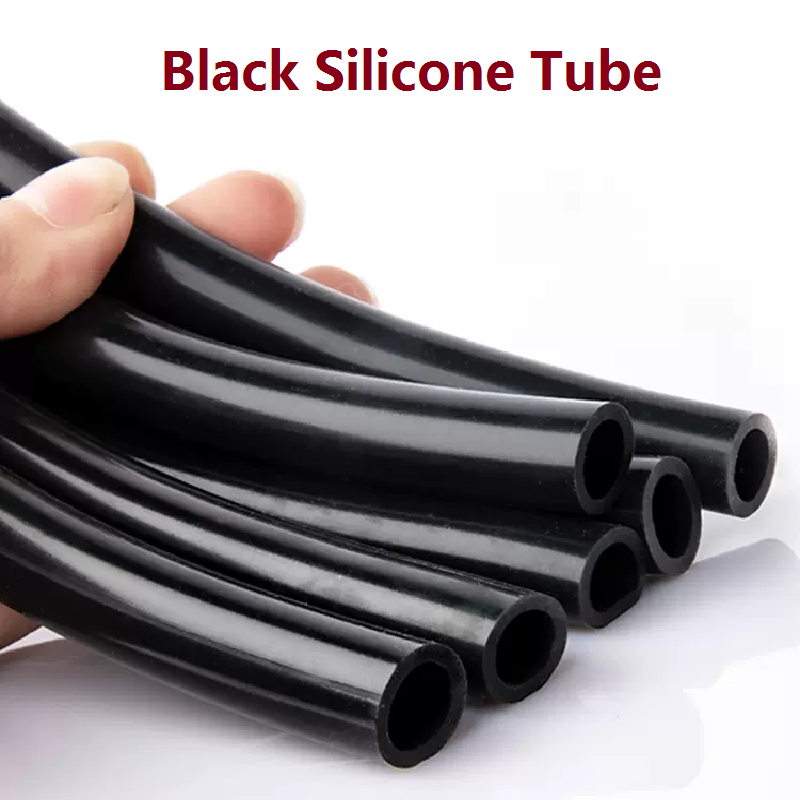Black Silicone Rubber Tube 23-60mm High Temperature Resistant Silicone ...