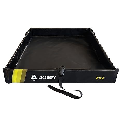 Containment Tray Collapsible Utility Tray 2x2ft PVC Folding Containment ...