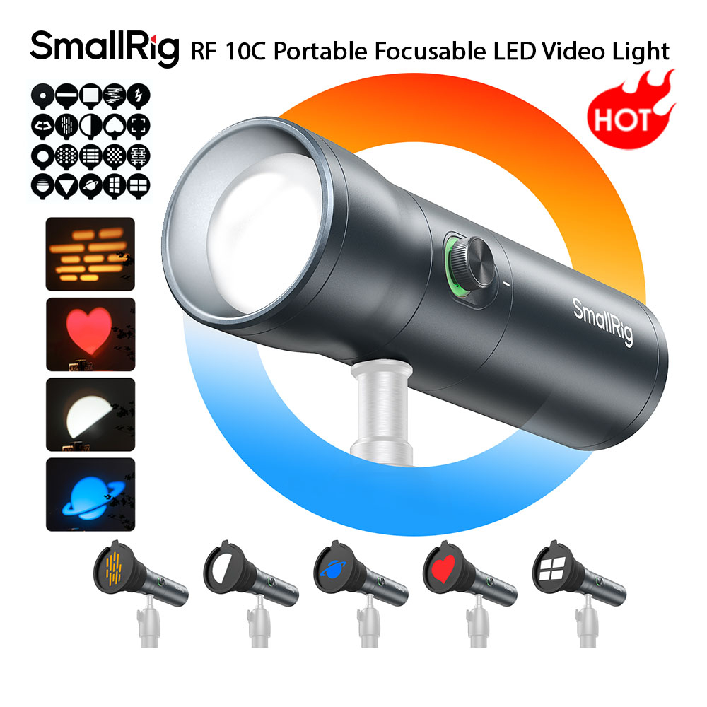 SmallRig RF 10C Mini Spotlight Portable Focusable LED Video Light #4634 | Shopee Philippines