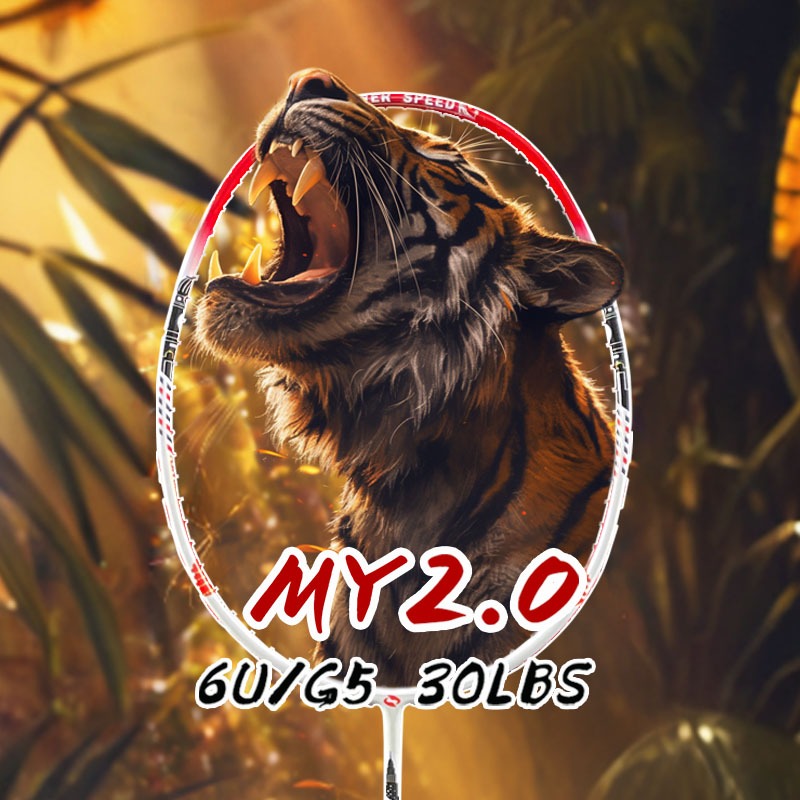 SALYWEE MY2.0 6U Full Carbon Fiber Badminton Racket Max30 LBS T1000 ...
