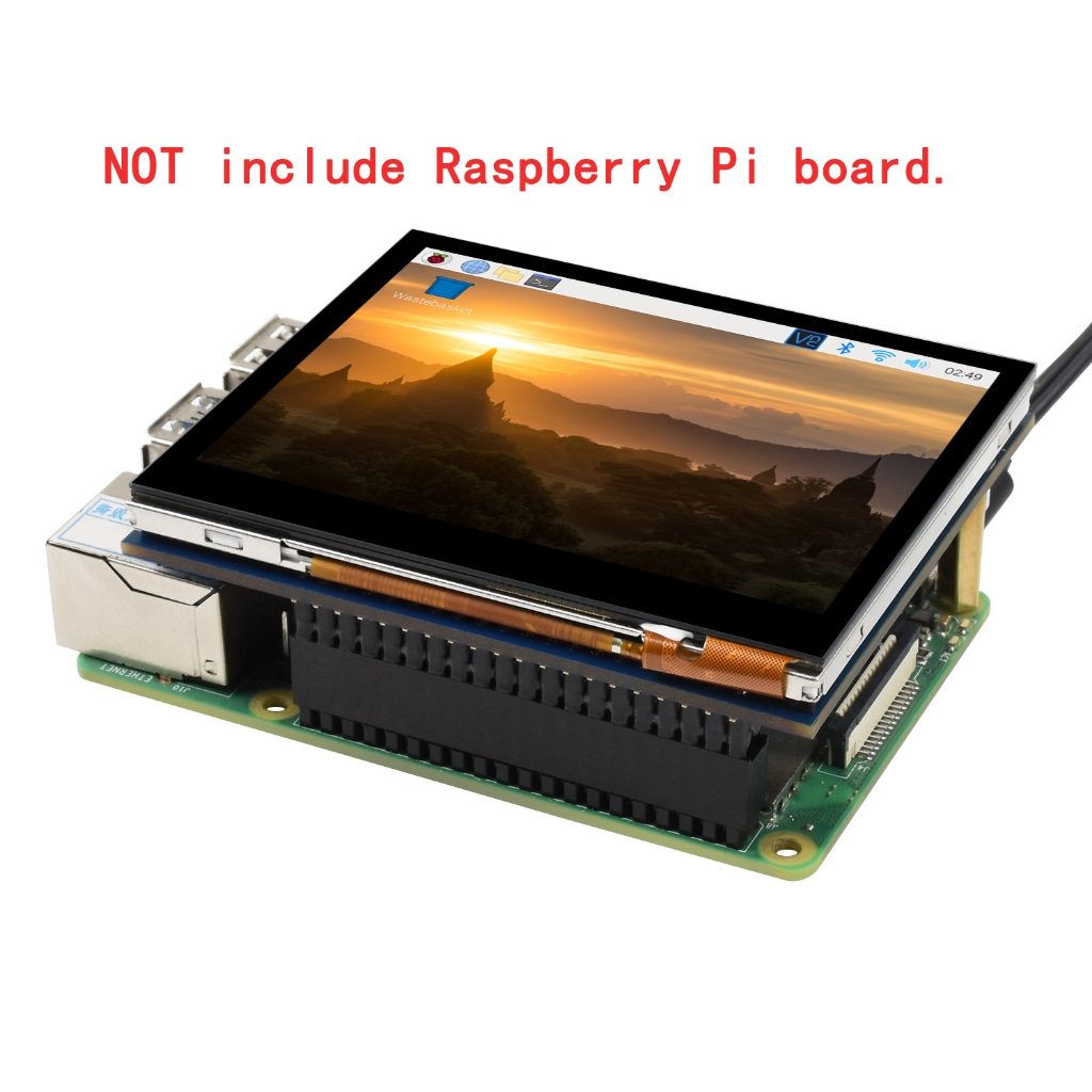 3.5inch Touch Screen LCD Display HAT for RPI RasPi Raspberry Pi Zero 2 ...