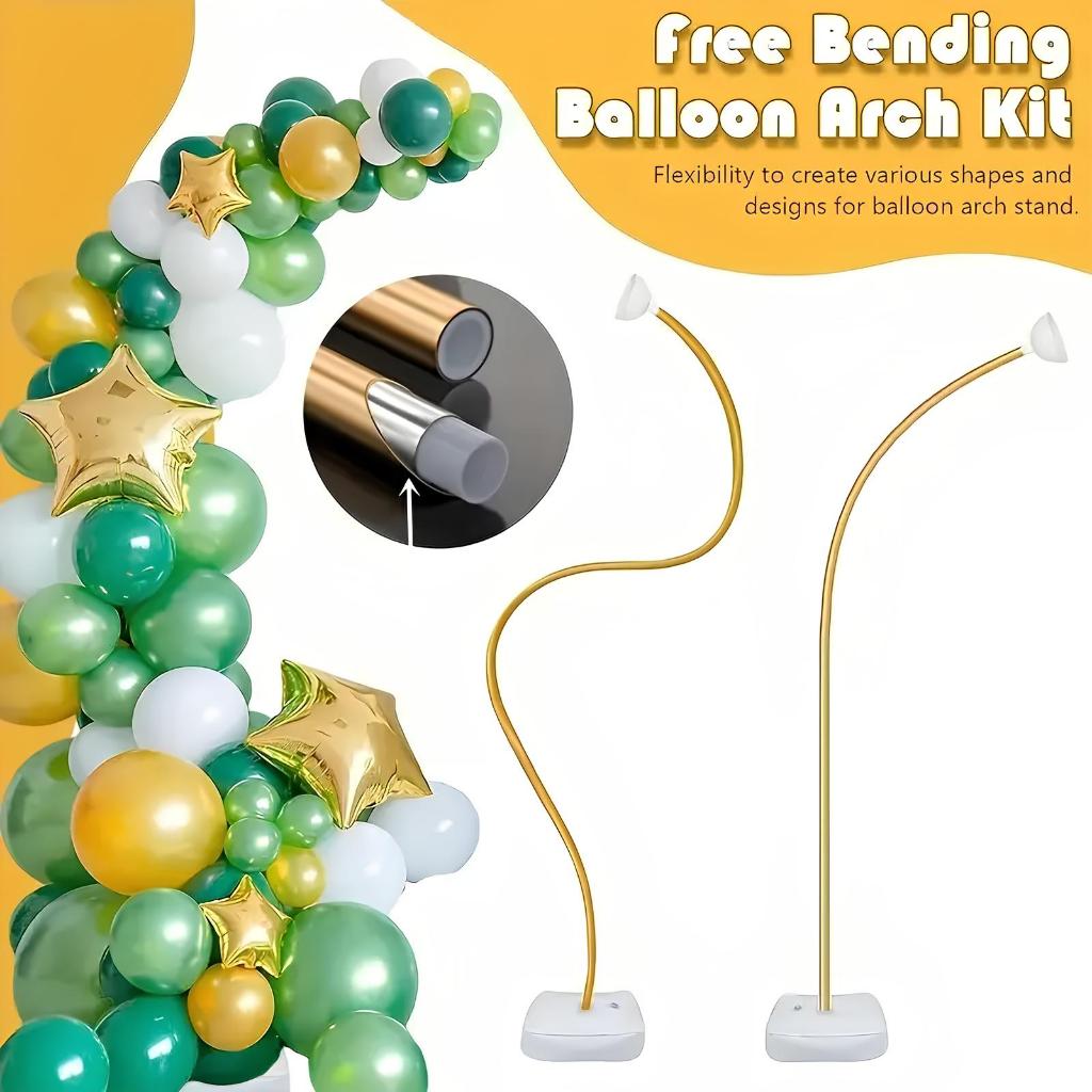 1.5/2.5M Free Bending Balloon Stand Adjustable Balloon Arch Kit Holder ...