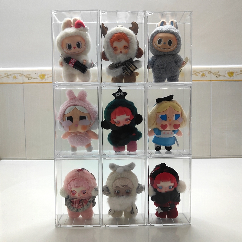 Labubu Front High Energy Pop Mart SKULLPANDNCRYBABY Vinyl Plush Acrylic ...