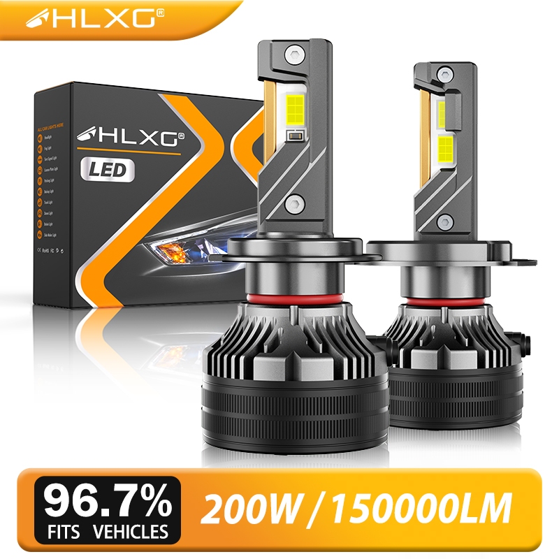 HLXG 2PCS Car Headlight Canbus H7 H4 H11 LED Bulbs Canbus H1 H8 H9 9005 HB3 9006 HB4 9012 HIR2 ...