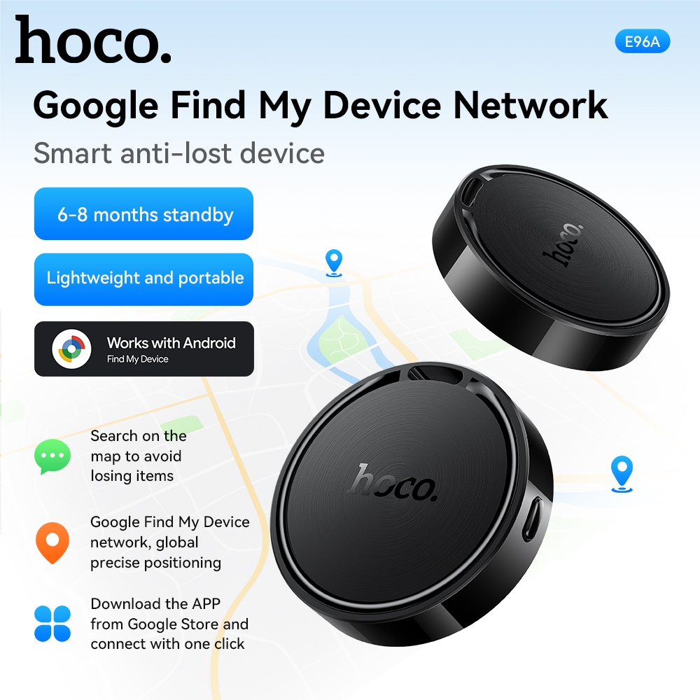 [for Android] HOCO E96A Wireless Intelligent Positioning Anti-lost Device Support Google Find My ...