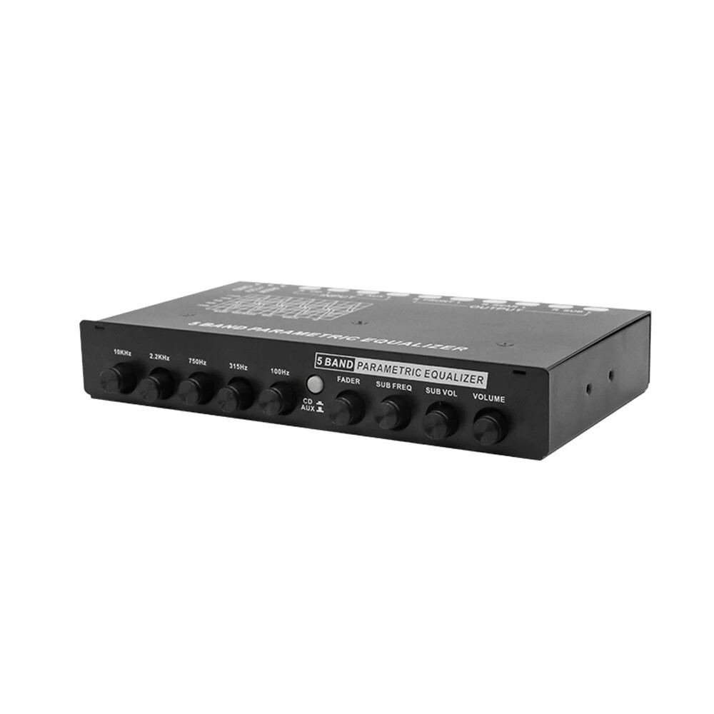 Professional 5 Band Car Equalizer Car Audio EQ Tuning Crossover ...