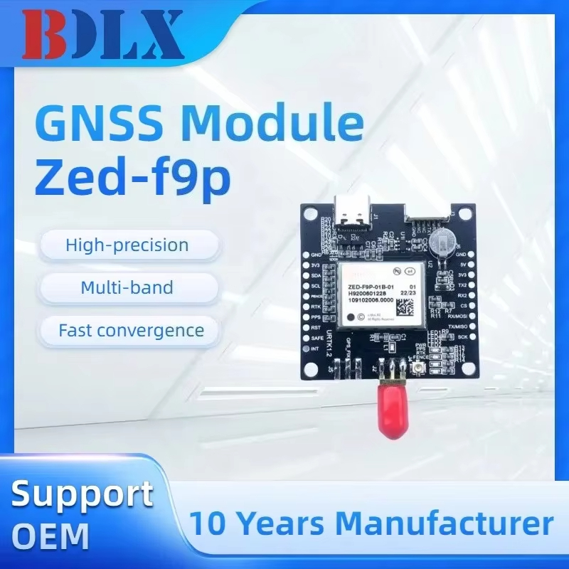 ZED-F9P RTK High Precision GNSS GPS Module with USB Multi-Band Fast RTK Fix ZED-F9P-01B-01 for ...