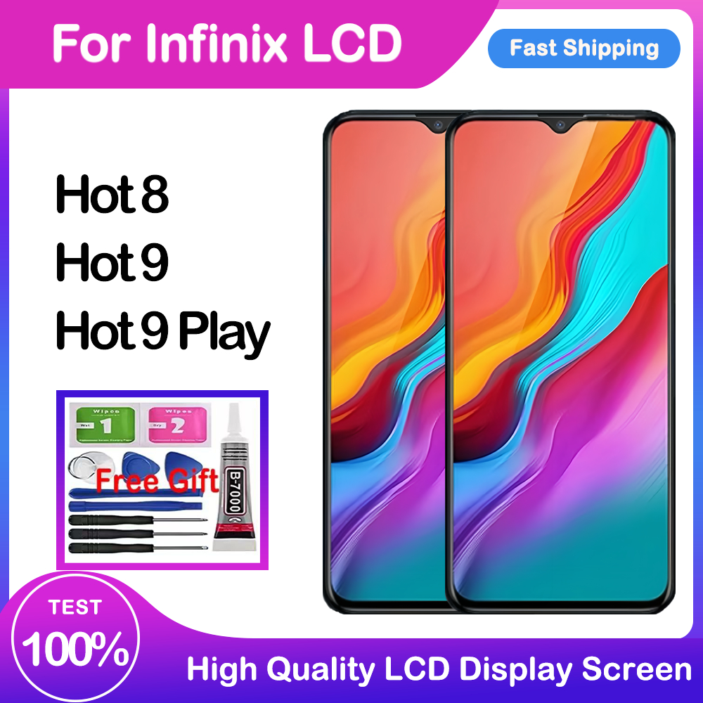 For Infinix Hot 8 Hot 9 Hot 9 Play LCD Display Touch Screen Replacement ...