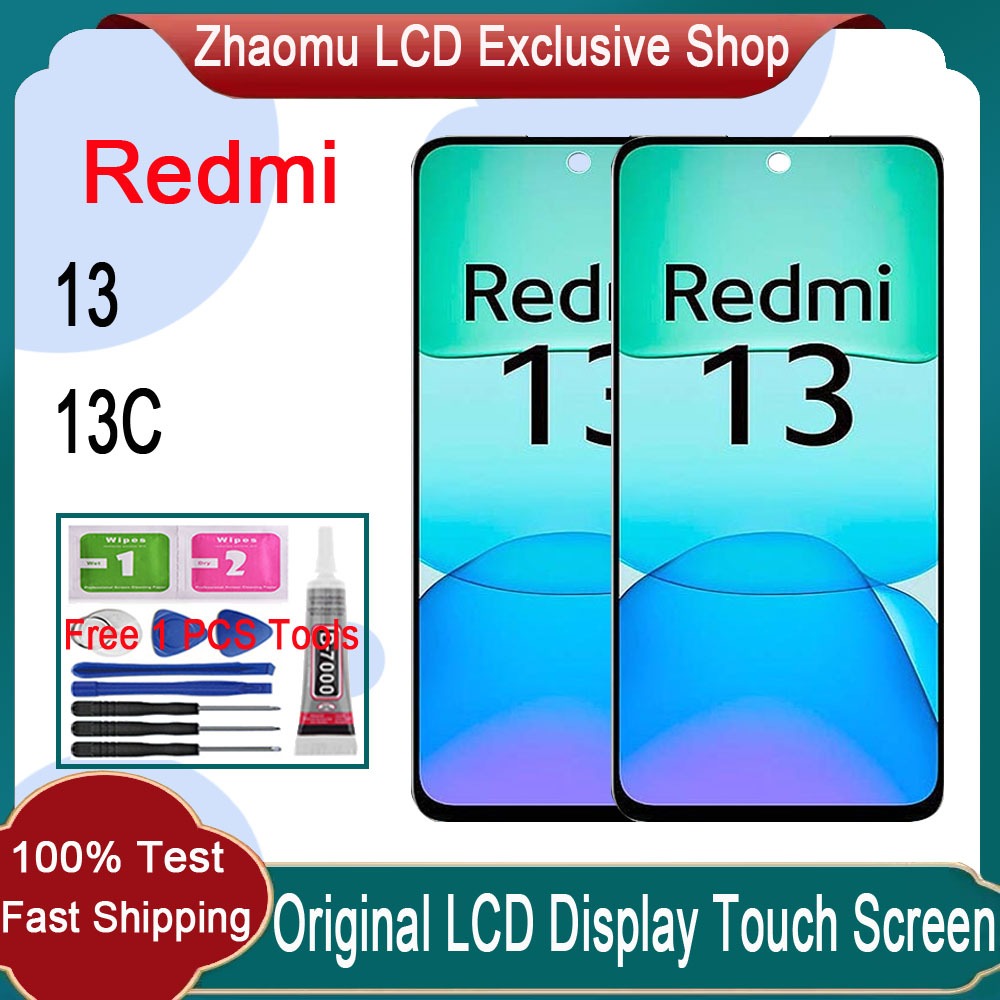 Original Redmi 13 13C 4G 5G LCD Display Touch Screen With Frame ...