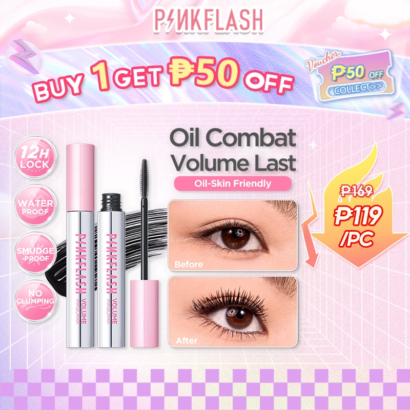 PINKFLASH 12H Long-Lasting Curling Mascara Oil Combat Ultra-Proof ...