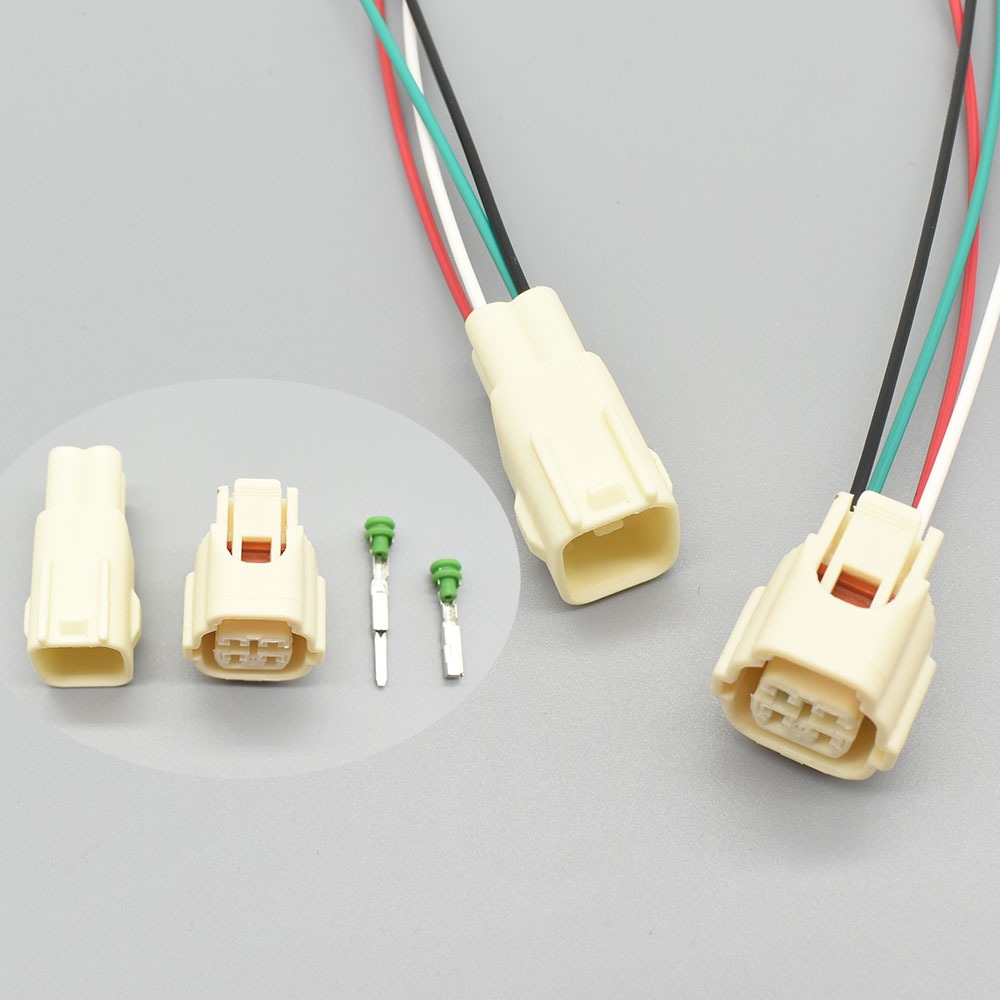 1 Set 4 Pin Female Male Sealed Waterproof Automotive Electrical Wiring Auto Connector 7283-7040 ...