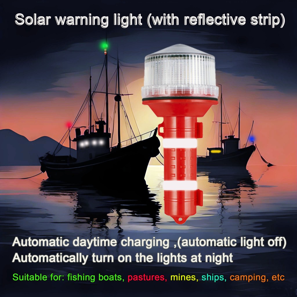 Reflective Marine Flashlight Solar Flashlight Fish Lure LED Marking ...