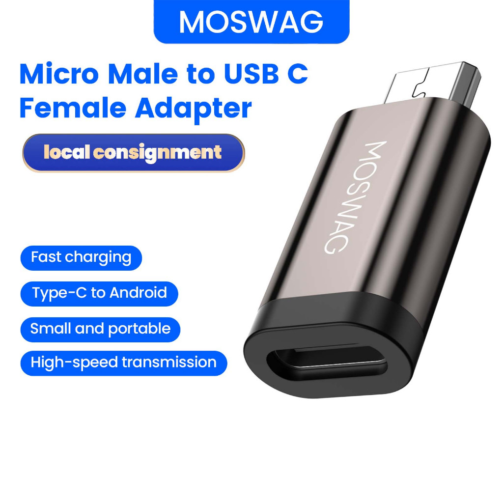 MOSWAG USB C to Micro USB Adapter, USB Type C Female to Micro USB Male ...