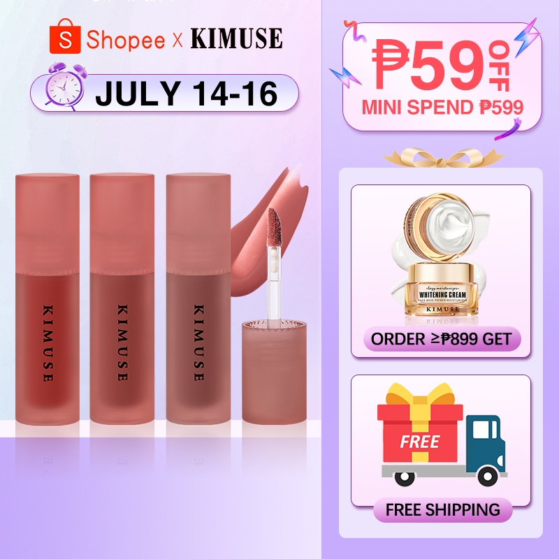KIMUSE Water Tint Lip Set Long Wearing Waterproof Matte Liquid Lip ...