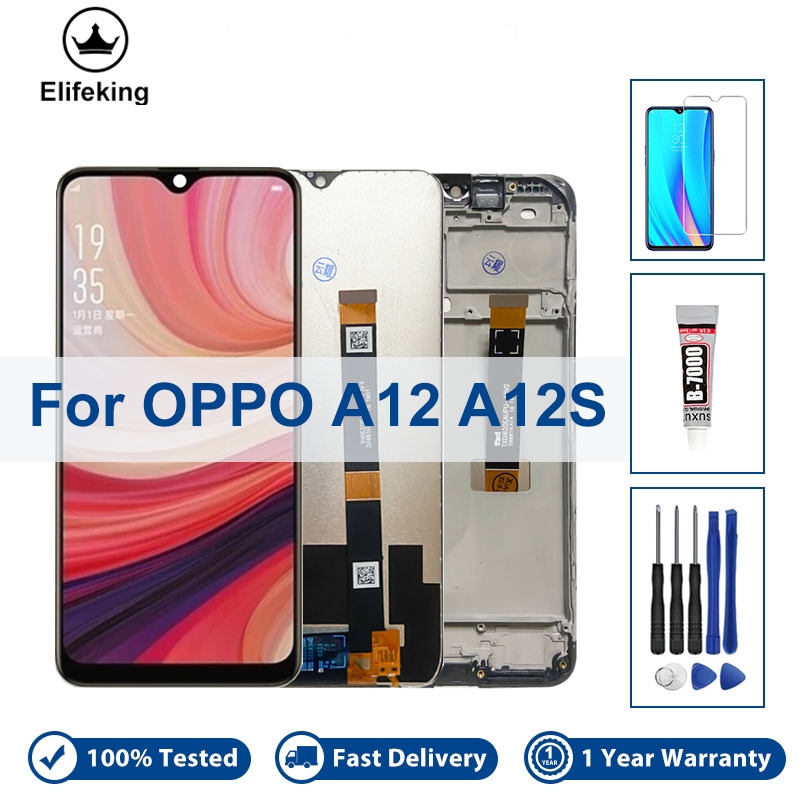 6.22" LCD Display For OPPO A12 A12S CPH2077 CPH2083 Touch Screen ...