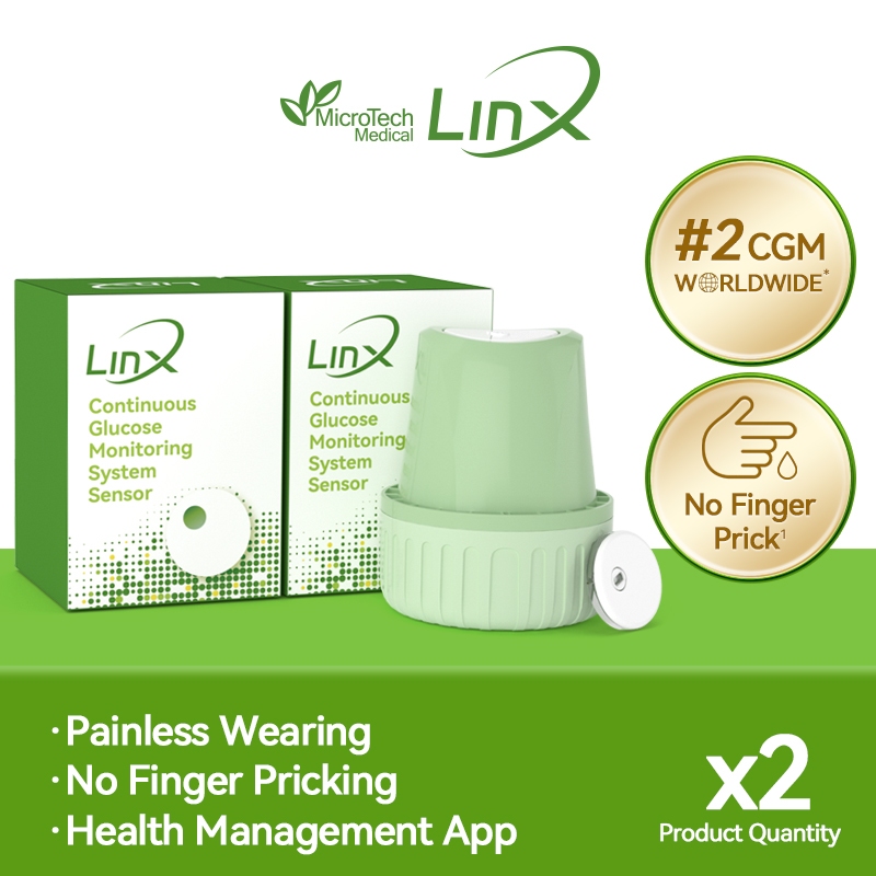 Microtech LinX 2 Full Set Continuous Glucose Monitoring System Sensor ...